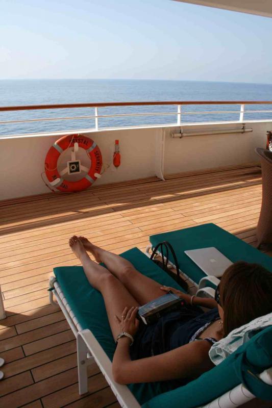 Imagen de la semana: terrazas de popa del Crystal Serenity | Viajar en ...